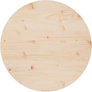 Amazon.com: loibinfen Round Wood Table Top Natural Only, Replacement ...