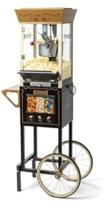 Amazon.com: Nostalgia Popcorn Maker Machine - Professional Cart With 10 ...