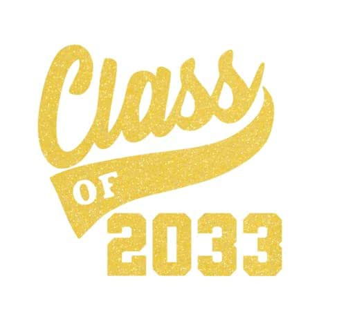 Amazon.com: Graduation Iron On Transfer, Class Of 2033 Tshirt Decal ...