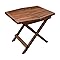 Amazon.com: Melino Wooden Folding Table - Natural Acacia Wooden Small ...