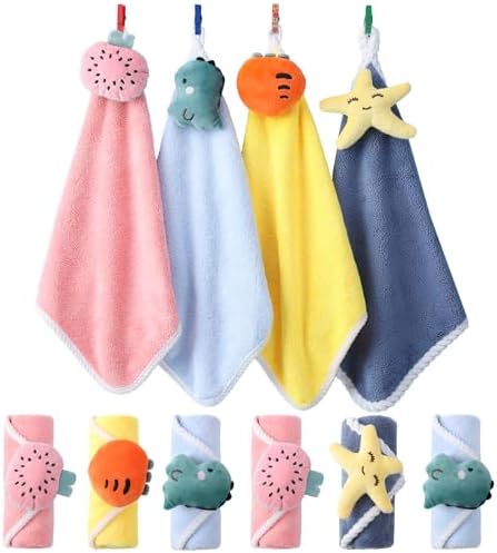 Zuimei 6 Pcs Flannel Face Cloth Soft Face Flannels Toddler Flannels ...