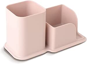 Amazon.co.jp: Costownsペン立て兼付箋ボックス ペンスタンド 20本収納可 付箋400枚付 デスク卓上収納 加厚ABS樹脂 耐摩耗 文房具・化粧品収納に最適 オフィス/自宅 ...