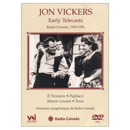 Amazon.com: Jon Vickers - Early Telecasts, Radio-Canada 1954-1956 : Jon ...