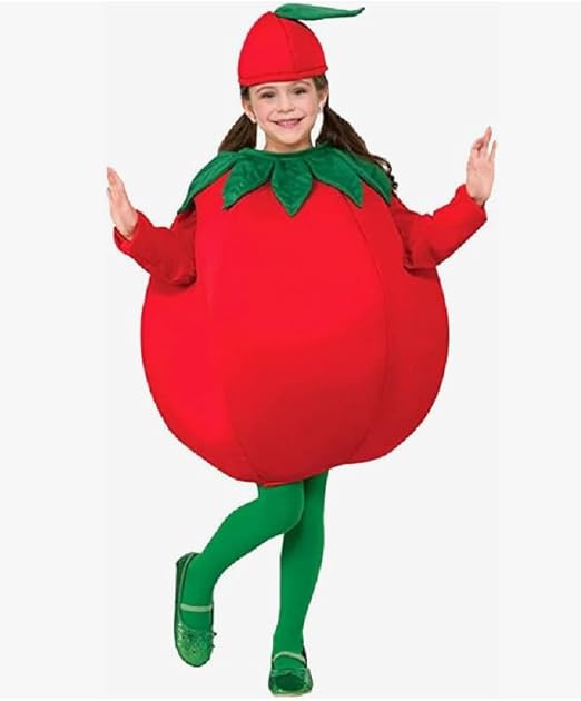 Amazon.com: Tomato Costume with Leaf Collar, Red and Green, Slice Lemon ...