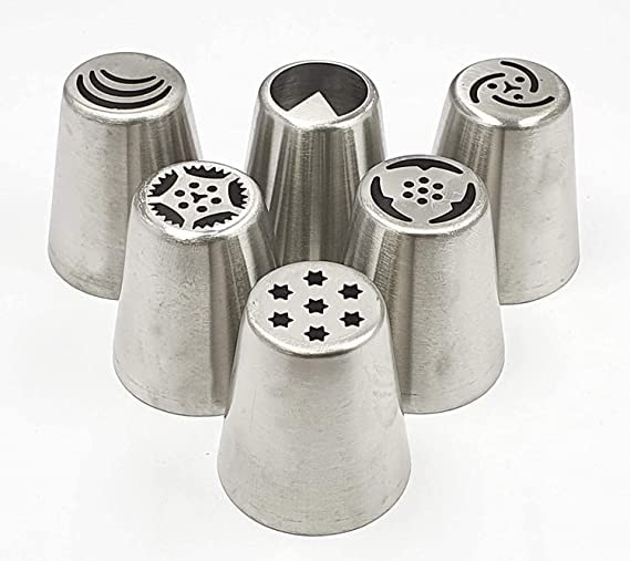 Buy Piping Nozzle Cake Decorating Random Design Russian Icing Piping ...