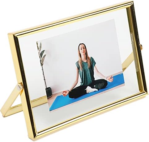 Amazon.com - Lyeasw Rotating Picture Frame for 3.5x5 Picture, Gold ...