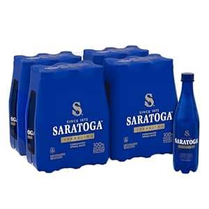 Amazon.com : Saratoga Sparkling Spring Water Bottle PET, 16 Oz, 4 6-Pack : Grocery & Gourmet Food
