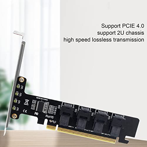 Annadue PCI Expansion to U.2 Adapter Card, PCIe X16 to 4 Port U.2 NVME ...