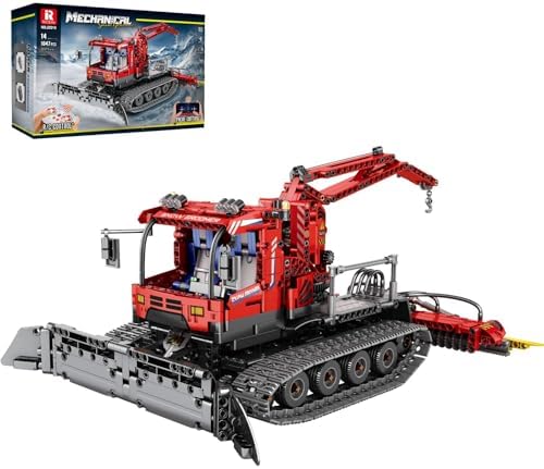 Amazon.com: Reobrix 22019 RC Snow Groomer Building Blocks Set, 1047 ...