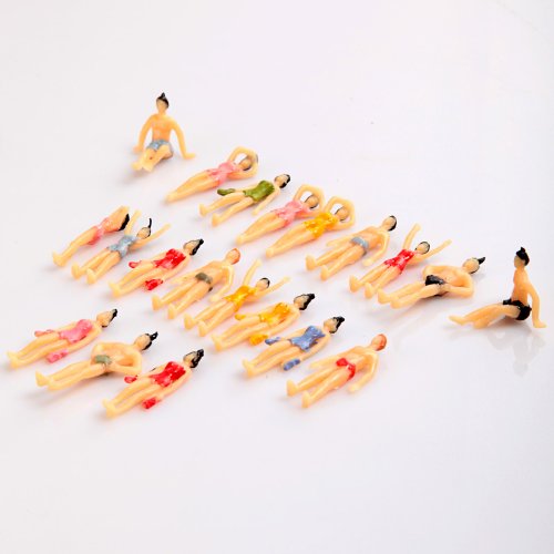 OBOSS 20pcs OO Scale Painted Model Beach People Figures(1:75) : Amazon ...
