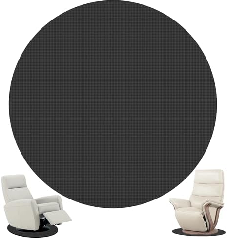 Round Recliner Pads for Hardwood Floors, Round Rubber Mat for Under ...