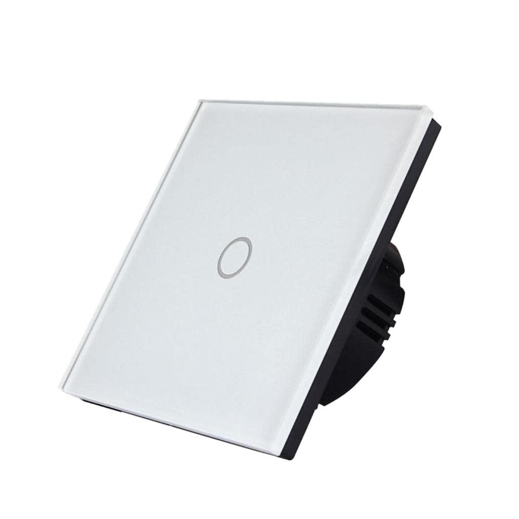 ATORSE® 1 Gang 1 Way Led Crystal Glass Panel Light Eu Touch Screen ...