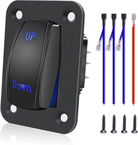 mxuteuk Polarity Reversing Momentary Rocker Switch 20A 12V DC Motor ...