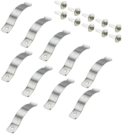 10 x Picture Frame Spring Clips Zinc Plated Steel Spring Retaining ...