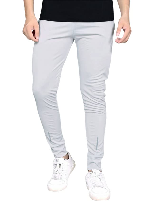 Selvia Men's Regular Fit Solid Lycra Full Elastic Jogger Mid Rise Track ...