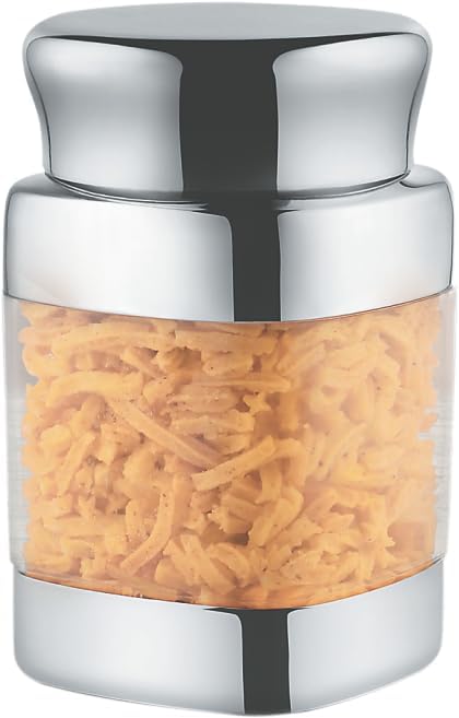 JVL Square Canister Container for Kitchen Storage Stainless Steel(900 ...