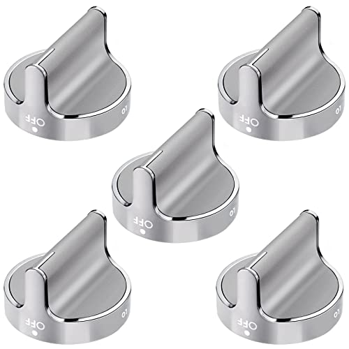 Techecook Upgraded 5PACKS W10766544 Gas Stove Knobs Replacement for ...