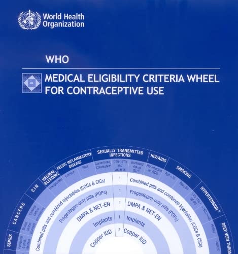 Buy WHO Medical Eligibility Criteria Wheel for Contraceptive Use: Pack ...