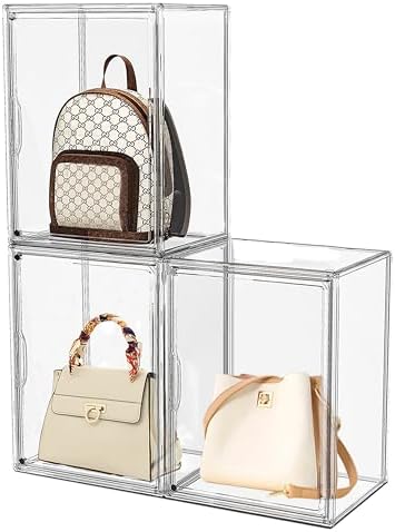 Amazon.com: AVLA 3 Pack Plastic Handbag Storage Organizer for Closet ...
