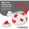 Amazon.com: HOME-X Red Cow Whistling Tea Kettle, Cute Animal Teapot ...