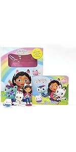 Gabby's Dollhouse My Busy Books - Storybook, 10 figurines, playmat ...