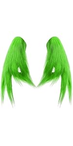 Amazon.com: BleSky Green Monster Furry Gloves Christmas Santa Hat Set ...