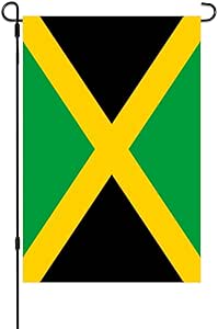 Amazon.com : Jamaica Flag Small Mini Jamaican Garden Flags 12x18 Double ...