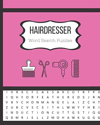 Hairdresser Word Search Puzzles: Fun Hair Stylist Themed Word Search ...