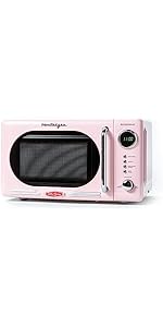 Amazon.com: Nostalgia Retro Compact Countertop Microwave Oven - 0.7 Cu ...