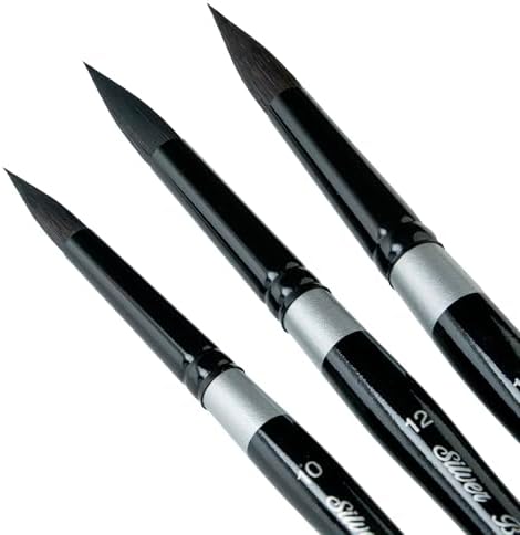 Amazon.com: Silver Brush Limited BV-3054S Black Velvet Short Handle ...
