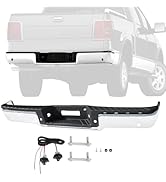 Amazon.com: Black Rear Bumper with Step Pad Replacement for 2014-2018 ...