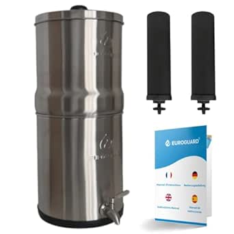 EuroGuard® Gravity Water Filter System - 304 Stainless Steel Worktop ...