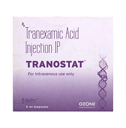 Tranostat 500mg - Pack of 5 Ampoule of 5ml Injection : Amazon.in ...