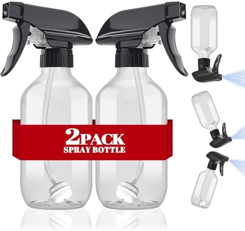 Amazon.com: AMORIX Plastic Spray Bottles 2 Pack 360° Water Spray Bottle ...