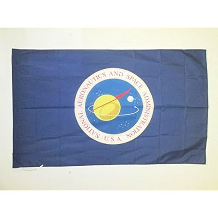 Amazon.com : AZ FLAG United States NASA Flag 18'' x 12'' Cords - US ...