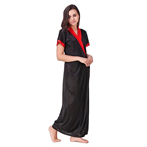 Buy Trost - Womens Satin HOT & Bold Nighty/Nightwear Combo Set for ...