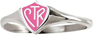 Amazon.com: Mini Pink Shield LDS CTR Ring by Ringmasters | Choose the ...