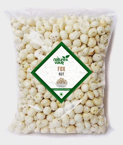 Nature's Vault Phool Makhana | Fox Seeds for Eating | Raw Lotus Seeds ...