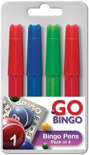Go Bingo - Assorted Colours Bingo Marker Pens Blue, Red, Green - Pack ...