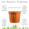 Hug A Plant | Heavy Duty 24 Inch Plastic Planter | Grower Pot/Garden ...