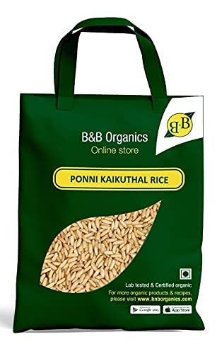 B&B Organics Hand Pounded Brown Rice (5 kg) (Ponni Rice | Kaikuthal ...
