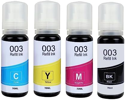 Inkstore 003 Ink for Compatible for Epson (EcoTank L3210) : Amazon.in ...