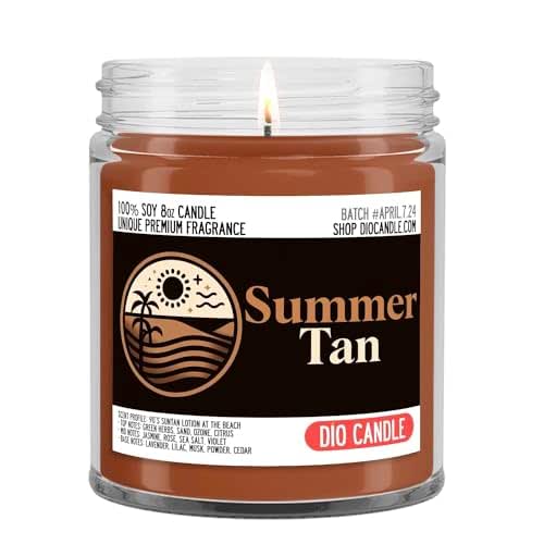 Amazon.com: Summer Tan Sunscreen Scented Candle - Smells Like 90's ...