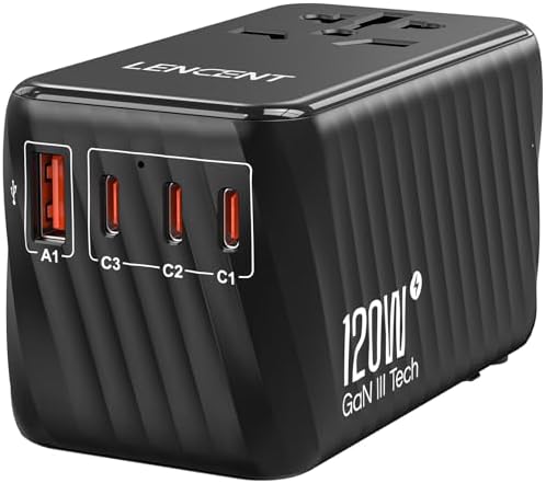 Amazon.com: MOMAX Universal Travel Adapter, 100W Fast GaN International ...