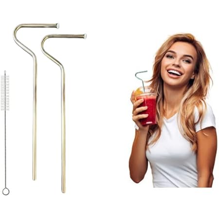 Amazon.com: Anti Wrinkle Straw Set – Stainless steel, TikTok viral ...