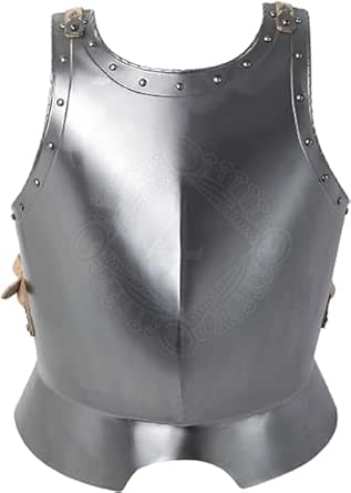 Amazon.com: Generic Medieval Chest Armor Crusader wearable Iron Steel ...