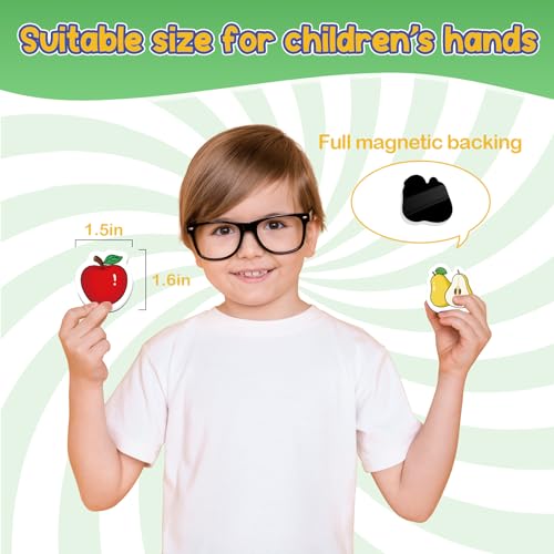 Snapklik.com : Magnetic Letters And Foods,52 Foam Objects,Refrigerator ...