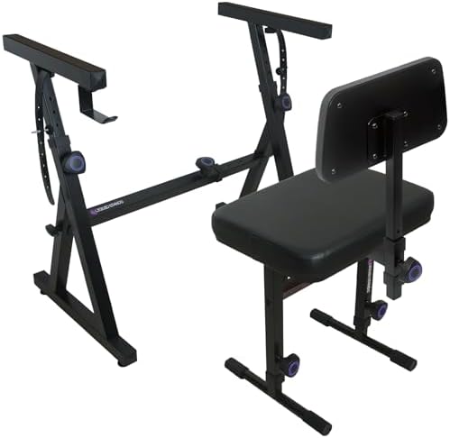 Amazon.com - Liquid Stands Piano Keyboard Stand and Bench Adjustable ...