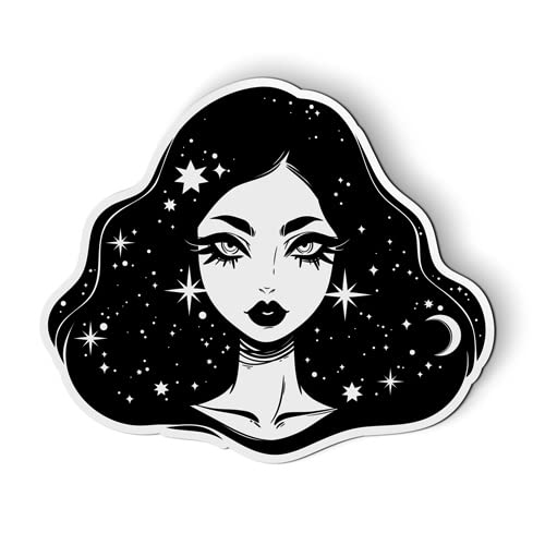 Amazon.com: Celestial Goth Girl Pretty Witchy - 5" Magnet for Car ...
