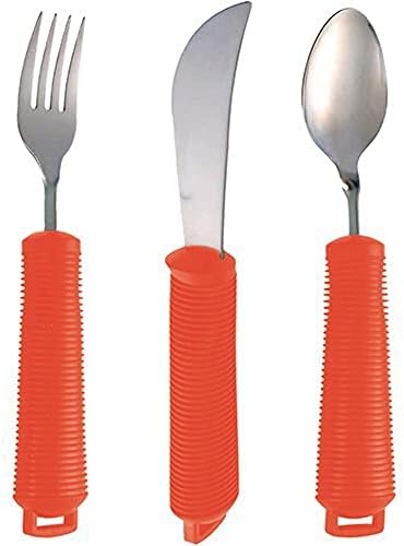 Aidapt Bendable Cutlery Set with a Knife, fork, Spoon and 3x Utensil ...